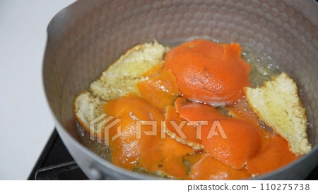 How to boil orange peel - Stock Footage [110275738] - PIXTA